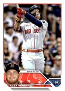 2023 topps #146 alex verdugo boston red sox baseball official trading card of the mlb