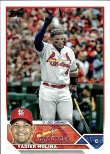 2023 topps #4 yadier molina st. louis cardinals nm-mt mlb baseball