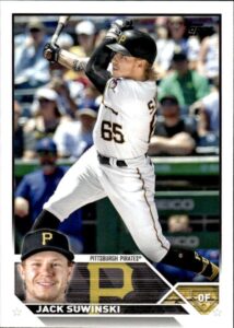 2023 topps #288 jack suwinski pittsburgh pirates baseball official trading card of the mlb