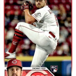 2023 TOPPS #214 GRAHAM ASHCRAFT RC CINCINNATI REDS BASEBALL OFFICIAL TRADING CARD OF THE MLB