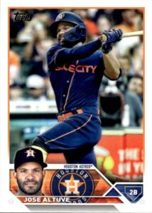 2023 topps #222 jose altuve houston astros baseball official trading card of the mlb