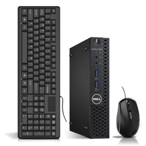 dell optiplex 3050 micro mini pc desktop computer, intel core i5-6400t, 16gb ddr4, 1tb ssd, wifi, bluetooth, hdmi windows 10 pro (renewed)