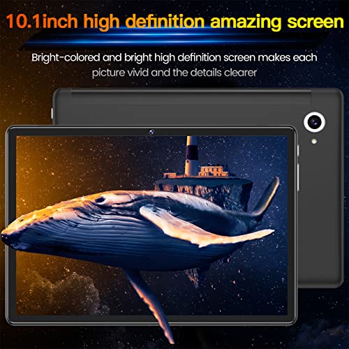 Tablet Android 10.0 Operating System 10.1-inch HD Display Quad Core Processor 2GB RAM and 32GB ROM TF Expansion Support Built-in WiFi Bluetooth GPS Tablet