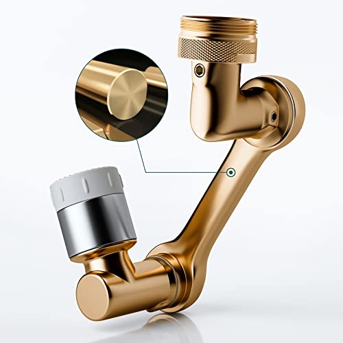 Faucet Extender for Bathroom Sink Universal,1080 Faucet Extender Brass,Universal Splash Filter Faucet 1080 Rotating,2 Water Outlet Modes,for Sink