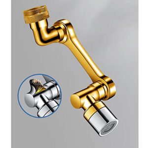 Faucet Extender for Bathroom Sink Universal,1080 Faucet Extender Brass,Splash Filter Faucet Extender,2 Water Outlet Modes,Faucet Attachment for Bathroom Sink