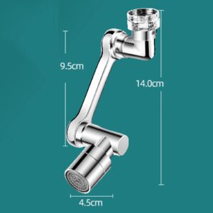 Faucet Extender for Bathroom Sink Universal,1080 Faucet Extender Brass,Universal Splash Filter Faucet 1080 Rotating,2 Water Outlet Modes,Swivel Faucet Aerator Brass