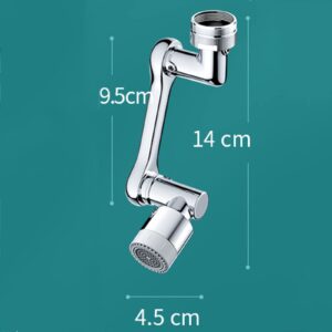 Faucet Extender for Kitchen Sink Universal,Faucet Extender for Bathroom Sink Brass,Universal Splash Filter Faucet 1080 Rotating,2 Water Outlet Modes