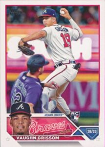 2023 topps #275 vaughn grissom atlanta braves (rc - rookie card) nm-mt mlb baseball