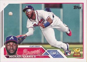 2023 topps #226 michael harris ii atlanta braves (rc - rookie card) nm-mt mlb baseball