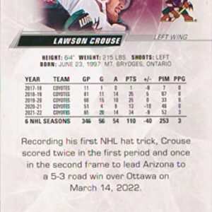 2022-23 Upper Deck #8 Lawson Crouse Arizona Coyotes Series 1 NHL Hockey Trading Card