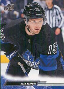 2022-23 upper deck #168 alex kerfoot toronto maple leafs series 1 nhl hockey trading card