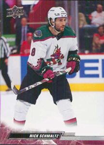 2022-23 upper deck #11 nick schmaltz arizona coyotes series 1 nhl hockey trading card