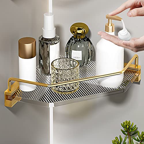 Acrylic Single Layer Storage Rack Durable Easy Installation Shelf for Solid Metal Surfaces