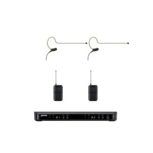 shure blx188/mx153 omnidirectional earset wireless microphone system, black, h9 512-542 mhz