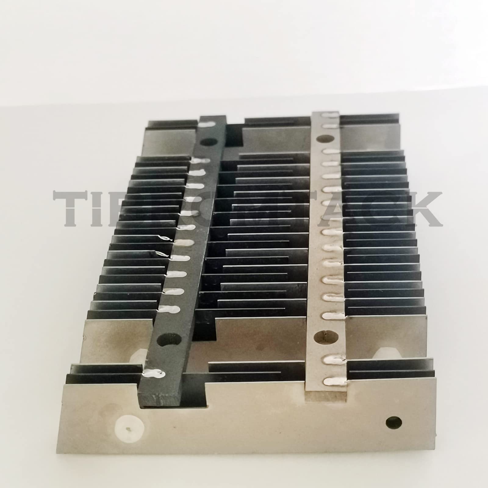 MMO Ruthenium Iridium Coated Titanium Electrode Set for Fruit Vegetable Machine and Electrolytic Water Machine,Electrolysis Titanium Cell,16 Cathode Plates and 13 Anode Plates with Ru-Ir Coating