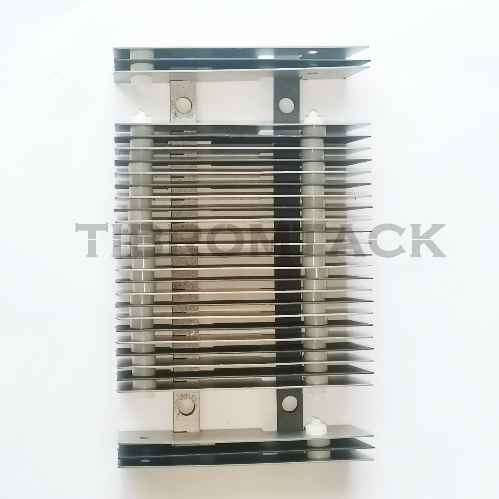 MMO Ruthenium Iridium Coated Titanium Electrode Set for Fruit Vegetable Machine and Electrolytic Water Machine,Electrolysis Titanium Cell,16 Cathode Plates and 13 Anode Plates with Ru-Ir Coating