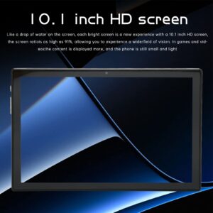 10.1 Inch Tablet with 8GB RAM 256GB ROM Octa Core, 6000mAh Battery and Low Power CPU, 2.5D Curved Glass IPS Touch Screen, 8M, 20M Dual Cameras, Dual Sim Dual Standby(USA)