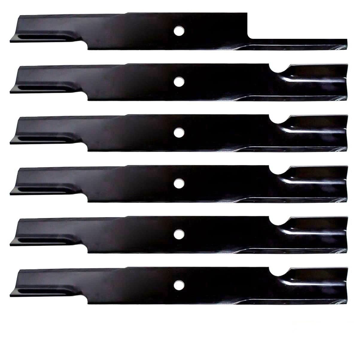 6PK 91-638 Notched Blades for 61" Cut Deck 482879 482881