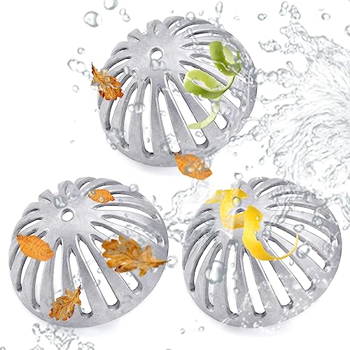 3 Pack Floor Sink Strainer Floor Drain Strainer Heavy Duty Aluminum Dome Sink Drain Strainer Floor Drain Cover for Kitchen, Bar, Outdoor Garden or Bath 5-1/4" Diameter x 2-1/4"H