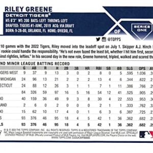 2023 Topps Series 1#31 Riley Greene Rookie Card