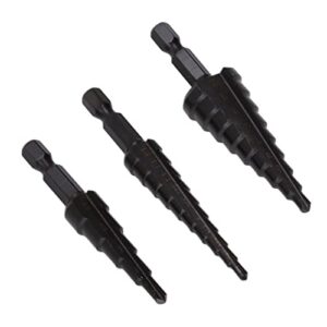 hex handle step drill bit, heat treatment step drill bit non slip for metal