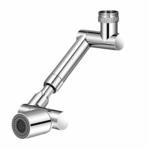 1440° Universal Rotating Faucet Extender for Bathroom, Large-Angle Rotating Robotic Arm Water Nozzle Faucet Adaptor,Rotatable Multifunctional Extension Faucet Splash Filter Kitchen Tap Extend