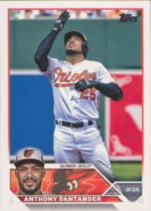 2023 topps #265 anthony santander nm-mt baltimore orioles baseball trading card