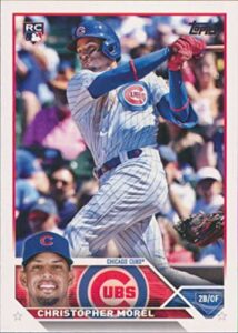 2023 topps #308 christopher morel nm-mt rc rookie chicago cubs baseball trading card