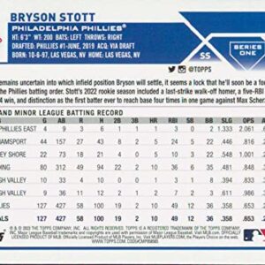 2023 Topps #295 Bryson Stott NM-MT Philadelphia Phillies Baseball Trading Card