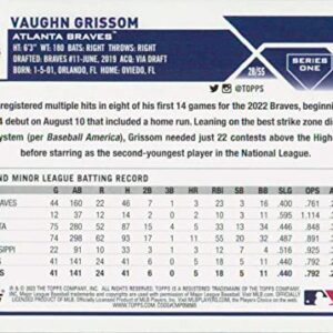 2023 Topps #275 Vaughn Grissom NM-MT RC Rookie Atlanta Braves Baseball Trading Card