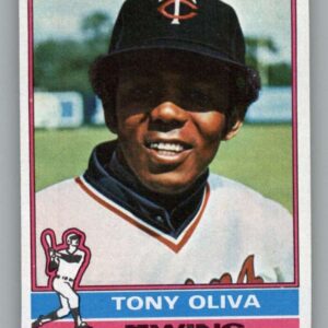 1976 Topps (EXMT) #35 Tony Oliva Minnesota Twins MLB Baseball Trading Card