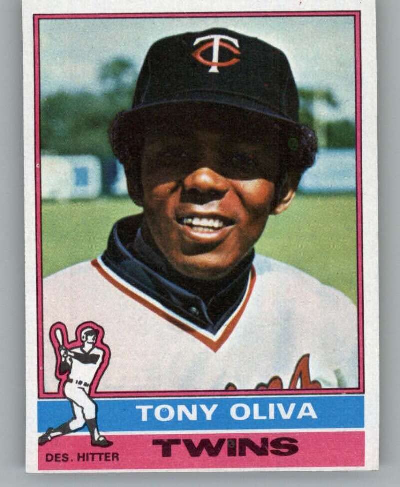 1976 Topps (EXMT) #35 Tony Oliva Minnesota Twins MLB Baseball Trading Card