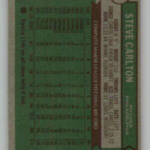 1976 Topps (EXMT) #355 Steve Carlton Philadelphia Phillies MLB Baseball Trading Card