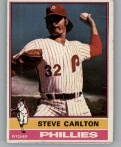 1976 topps (exmt) #355 steve carlton philadelphia phillies mlb baseball trading card