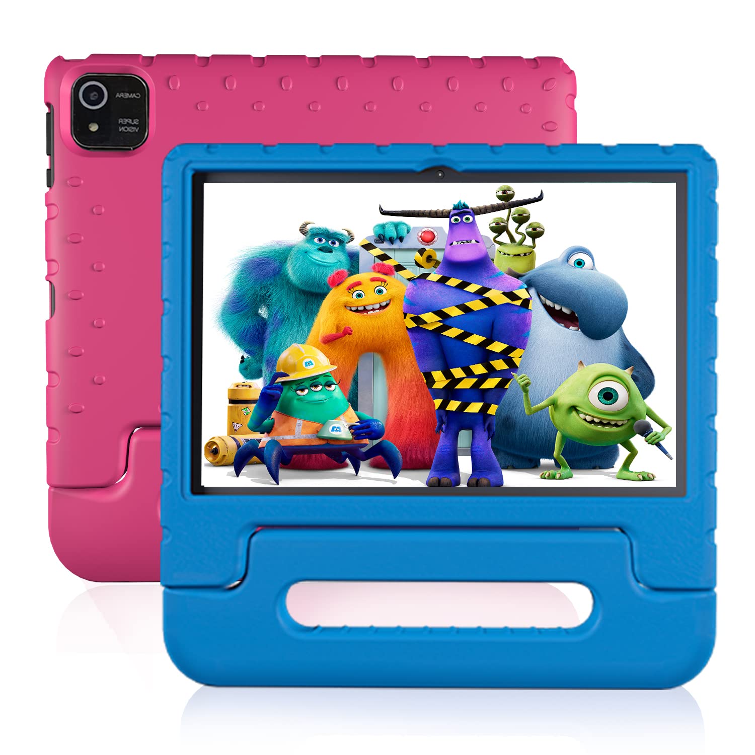 NOBKLEN Kids Tablet 10 inch Bule + Pink case