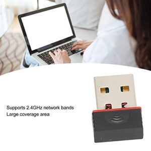 USB WiFi 6 Adapter, 286Mbs WiFi Dongle USB Wireless Network Adapter 2.4GHz 802.11 B G N Ax for Win10/11 Desktop PC Laptop