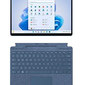 Microsoft Surface Pro 9, 13.3" Touchscreen 2-in-1 Tablet, 12th Gen Intel Core i7-1255U, Intel Iris Xe Graphics, 16GB DDR5 RAM, 512GB SSD, Windows 11h, Sapphire, Device Only, with MTC Stylus Pen