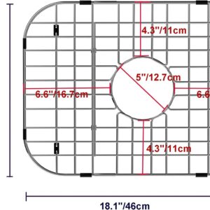 SANNO Kitchen Sink Grate Stainless Steel Sink Protector for Kitchen Sink Over The Sink Expandable Dish Drying Rack, Dish Drainer