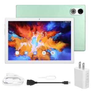 HD 10.1 Inch Tablet, Octa Core 512GB Expandable 8GB RAM 128GB ROM 20MP Rear Camera 4G LTE Tablet for Office for Learning (Green)