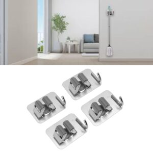 atyhao mop broom holder, 4pcs mop holder wall mounted heavy duty broom gripper holders organizers clips hanger brush storage rack for bathroom, kitchen, office, closet, garden garage