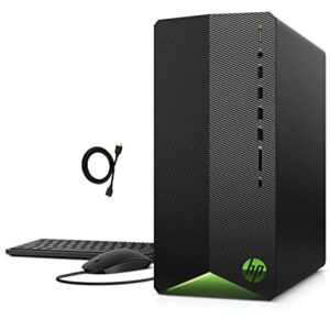 HP Newest Pavilion TG01 Gaming Desktop PC, Intel 6-Core i5-10400F Upto 4.3GHz, 8GB RAM, 1TB PCIe SSD, NVIDIA GeForce RTX 3060 12GB GDDR6, WiFi, Windows 11 Pro + Keyboard & Mouse, HDMI Cable