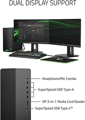 HP Newest Pavilion TG01 Gaming Desktop PC, Intel 6-Core i5-10400F Upto 4.3GHz, 8GB RAM, 1TB PCIe SSD, NVIDIA GeForce RTX 3060 12GB GDDR6, WiFi, Windows 11 Pro + Keyboard & Mouse, HDMI Cable