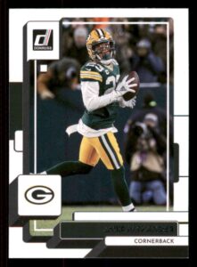 football trading card nfl 2022 donruss #100 jaire alexander nm near mint packers