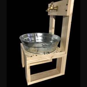 Galvanized Wash-Pan Sink (Small Round)