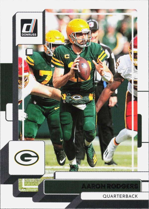 Football Trading Card NFL 2022 Donruss #97 Aaron Rodgers NM Near Mint Packers