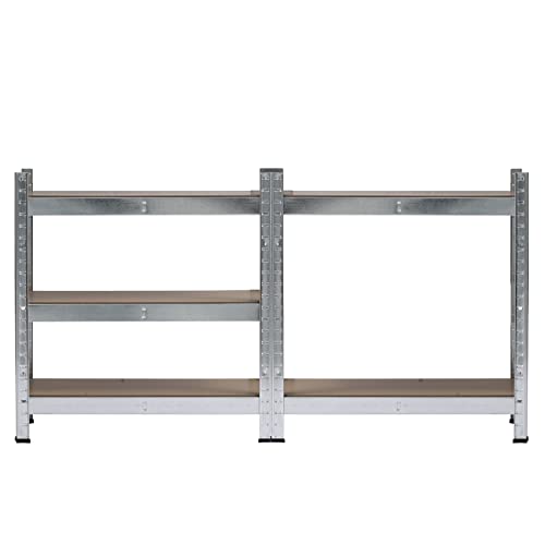 Garage Shelving Heavy Duty, 59" Garage Storage Shelves Heavy Duty Shelving, Adjustable 5-Tier MDF Shelves for Storage, Garage Shelves, Basement Shelving Utility Shelf Rack, 59" H*30" W*12" D