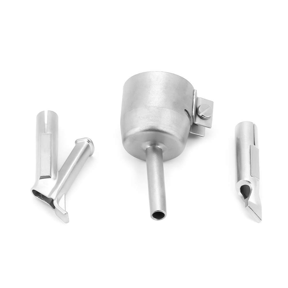 Agatige 3pcs Hot Air Gun Tips 5mm Speed Welding Nozzles Tips for Vinyl PVC Plastic Welder Tips