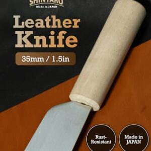 SHINTARO Authentic Leather Knife (35mm / 1.5 in)