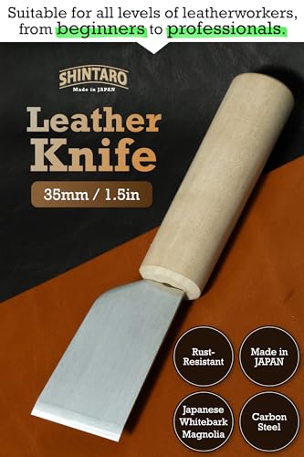 SHINTARO Authentic Leather Knife (35mm / 1.5 in)