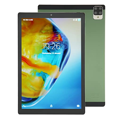 ciciglow 10 Inch IPS Tablet, Cheap Tablet for Kids, 4GB RAM 64GB ROM, 5MP+8MP Camera, 8 Core CPU, 5G WiFi, 5000mAh, GPS, Bluetooth (Green)